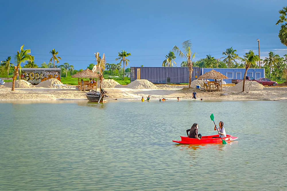 หาดทรายขาวนครชัยศรี ที่เที่ยวนครปฐมแห่งใหม่