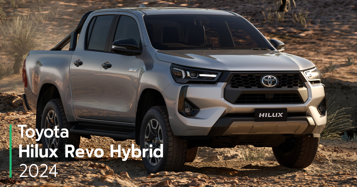 Toyota Hilux Revo 2024 เผยโฉมพร้อมเทคโนโลยี Mild Hybrid 48V