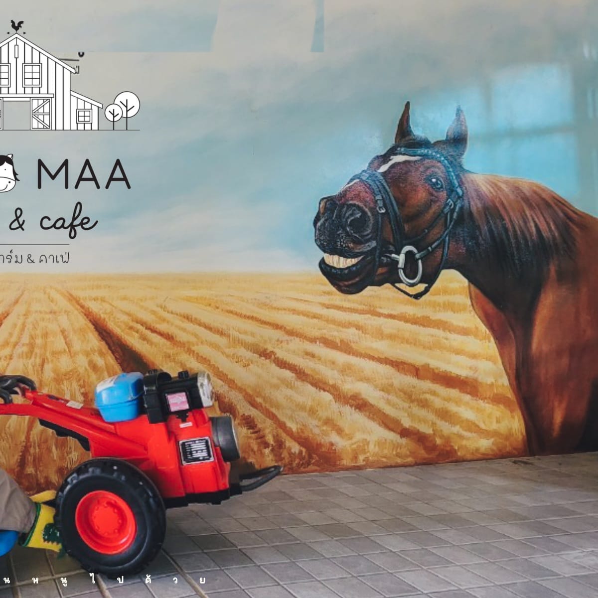 MooMaa Farm Cafe คาเฟ่ท่าม่วง กาญจนบุรี สไตล์โรงนา