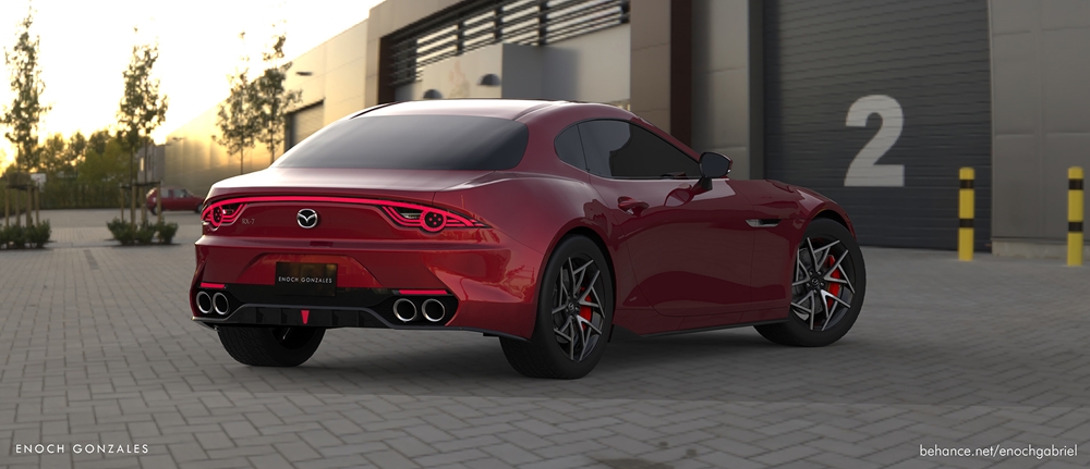 Mazda RX-7 2022 เปิดภาพเรนเดอร์ ตำนานรถสปอร์ตเครื่องโรตารี่