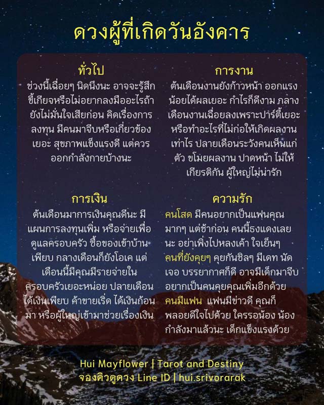 ดวงรายเดือน สิงหาคม 2568 ดูดวงตามวันเกิดของคนทั้ง 7 วัน