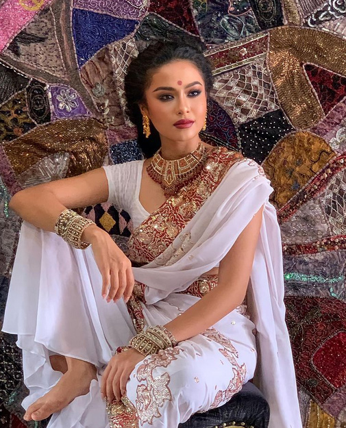 ดาราใส่ชุดส่าหรี เปิดลุคคนดังแต่งชุดอินเดีย อินกระแสคังคุไบฟีเว่อร์