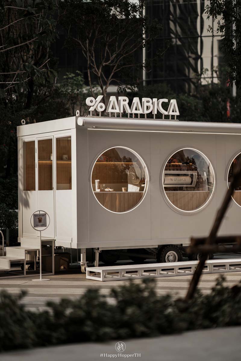%Arabica Pop-up Kiosk ร้านกาแฟที่ One Bangkok Park คาเฟ่กรุงเทพ