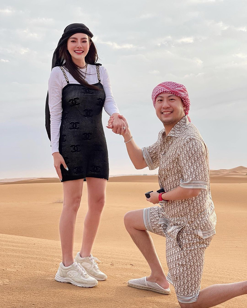 ดิว อริสรา ไม่รู้มาก่อนจะถูกขอแต่งงาน เล่าโมเมนต์ขำ ๆ เซบาสเตียน ไม่ยอมสวมแหวนให้