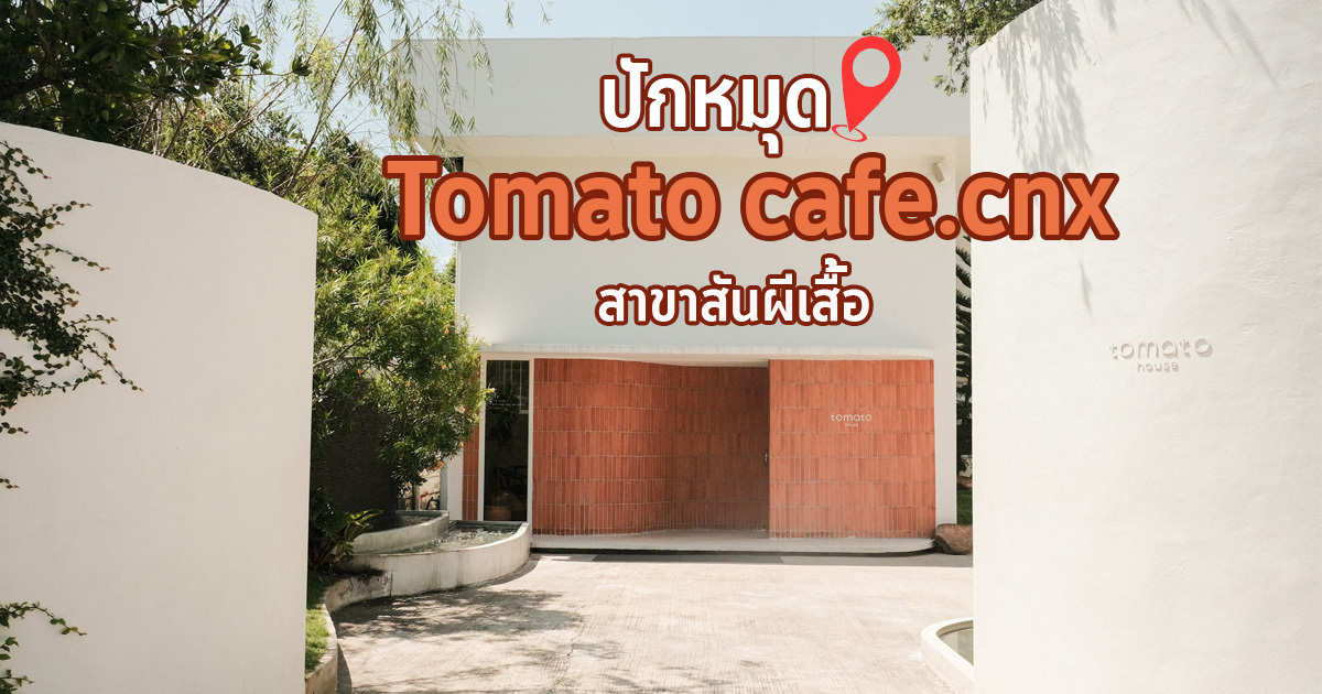 Tomato cafe.cnx สาขาสันผีเสื้อ คาเฟ่สไตล์มินิมอล เชียงใหม่