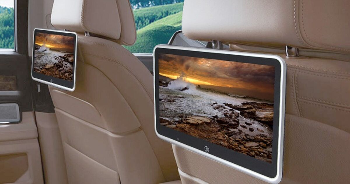 Android Head Rest Monitor For Mercedes Benz Rear Seat Entertainment System