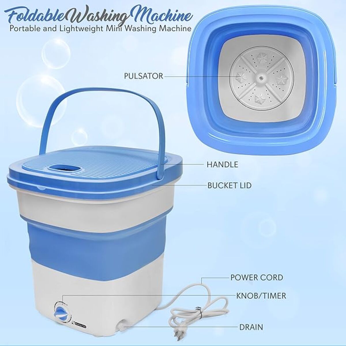 Pyle Portable Mini Washing Machine
