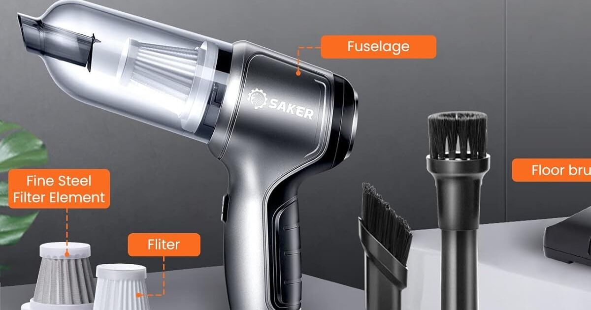 Saker Mini Vacuum Cleaner for Car 3 in 1 Keyboard Vacuum Cleaner ...