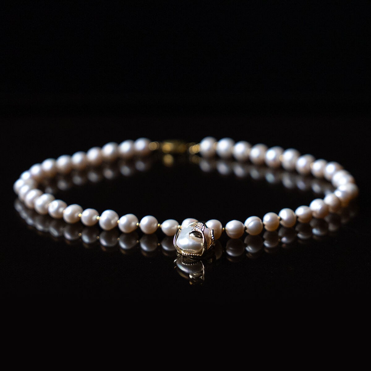 Mother of Pearl Necklace with Earring