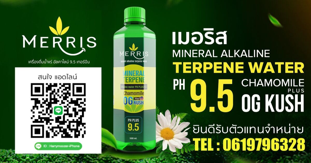 Merris น้ำดื่มอารมณ์ดี รับตัวแทนอิสระ ไม่ต้องสต๊อกของ