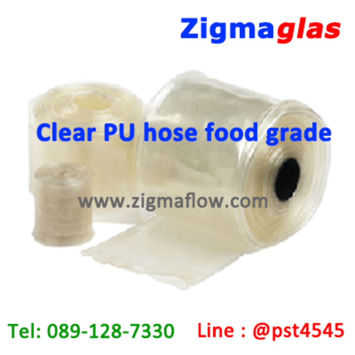 Clear PU hose food grade แบบใช้เข็มขัดรัด นำเข้าและจำหน่าย ท่อเฟล็กซ์ ...
