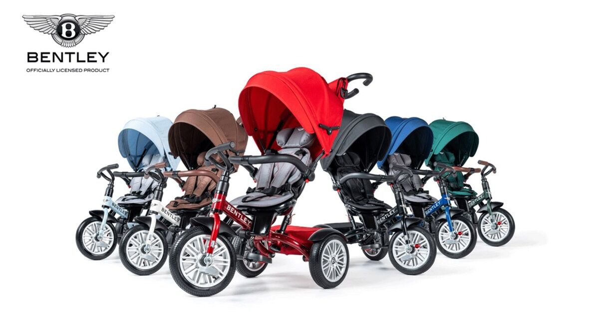 Bentley Tricycle 6 in 1 รถเข็นเด็กสามล้อ【ลิขสิทธิ์แท้ Bentley Motor UK】