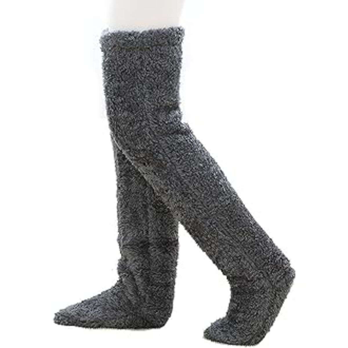 Fuzzy leg warmer socks