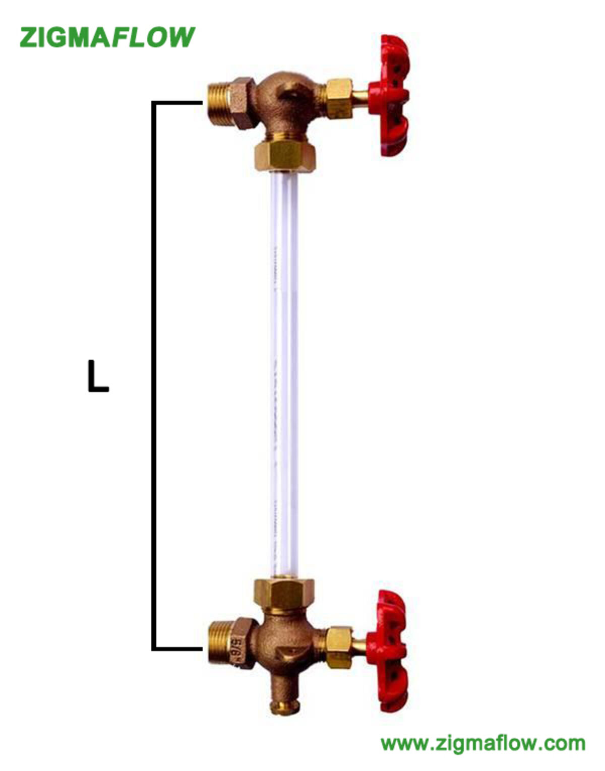 หลอดแก้ววัดระดับ Glass Tube Level Gauge