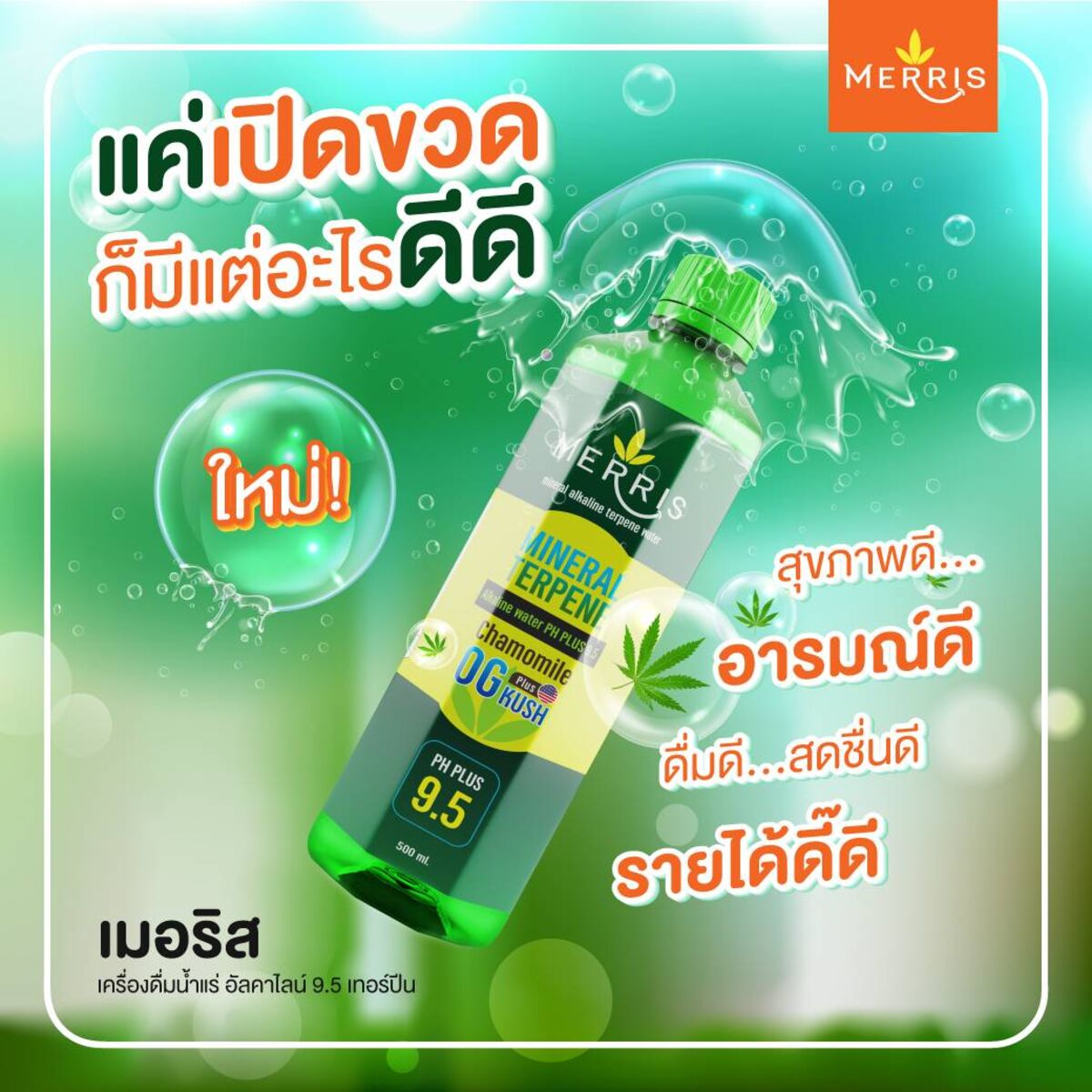 Merris น้ำดื่มอารมณ์ดี สำนักงานกรุงเทพ