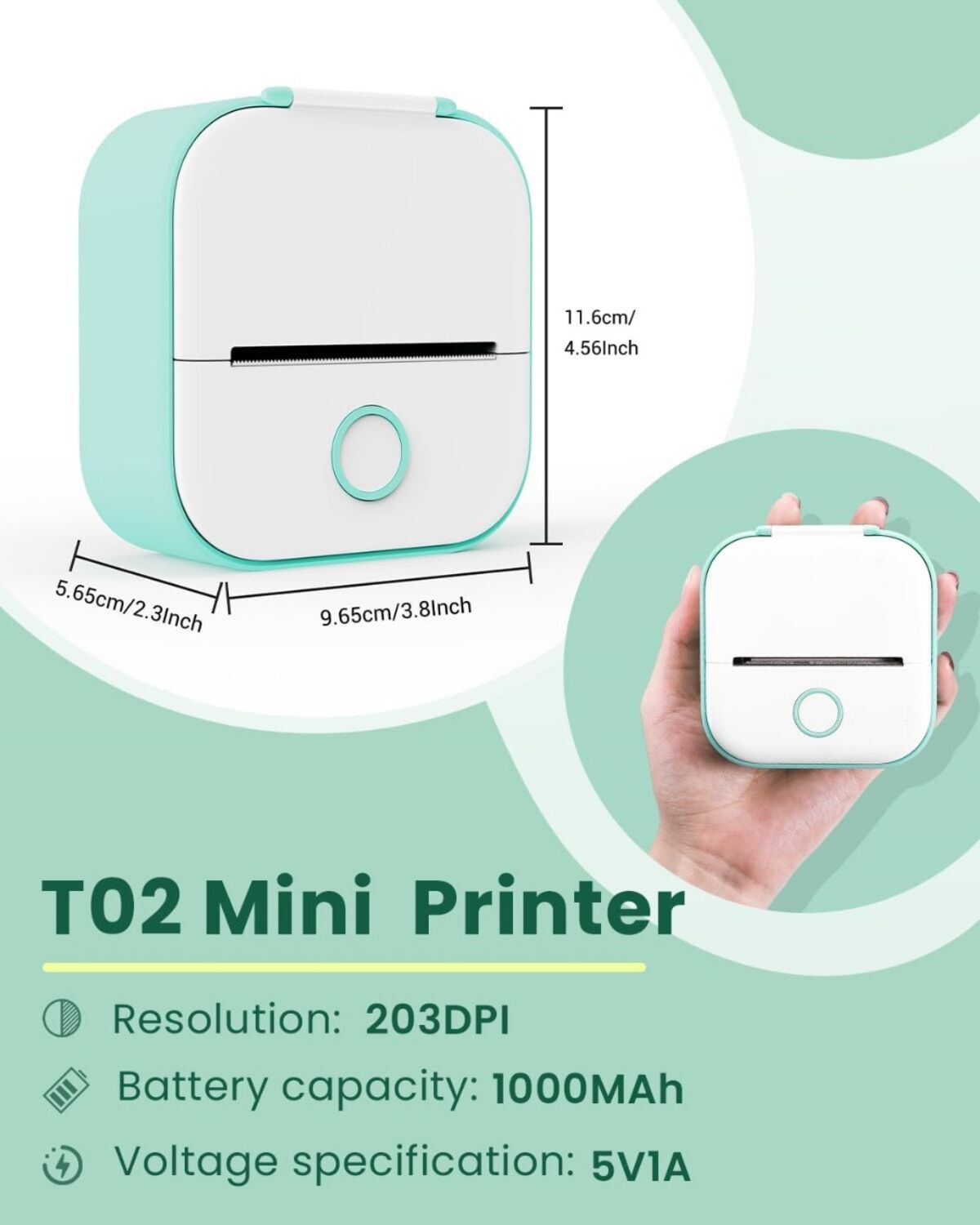 LabelCreate T02 Inkless Sticker Printer