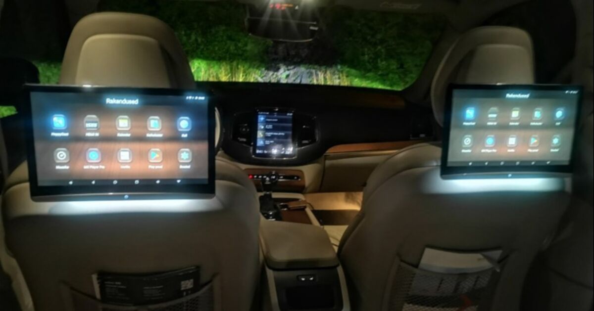 11 inch Android Car Headrest Multimedia Player HD Touchscreen AUX FM ...