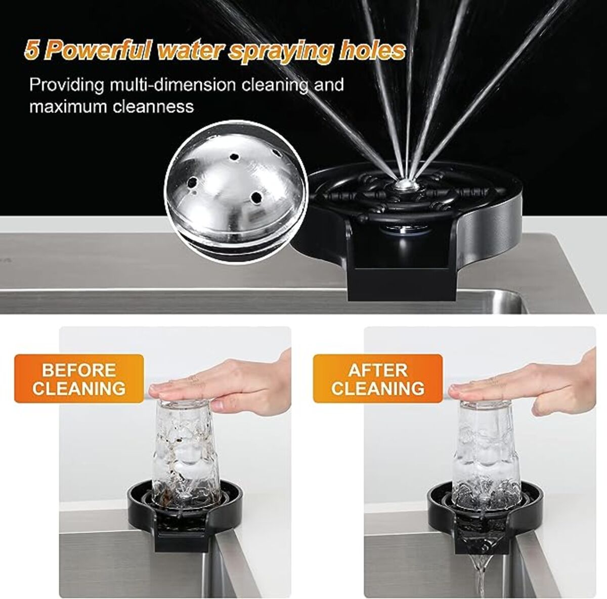Kitchen Sink Automatic Flushing Device