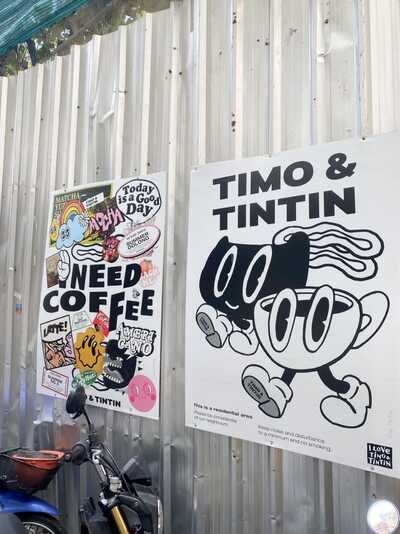 Timo and Tintin คาเฟ่ตลาดน้อย และอาร์ตแกลลอรี่