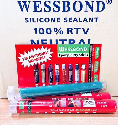 Wessbond Epoxy Putty Aquamend กาวอีพ็อกซี่ดินน้ำมันซ่อมรอยแตกรอยร้าวของ ...